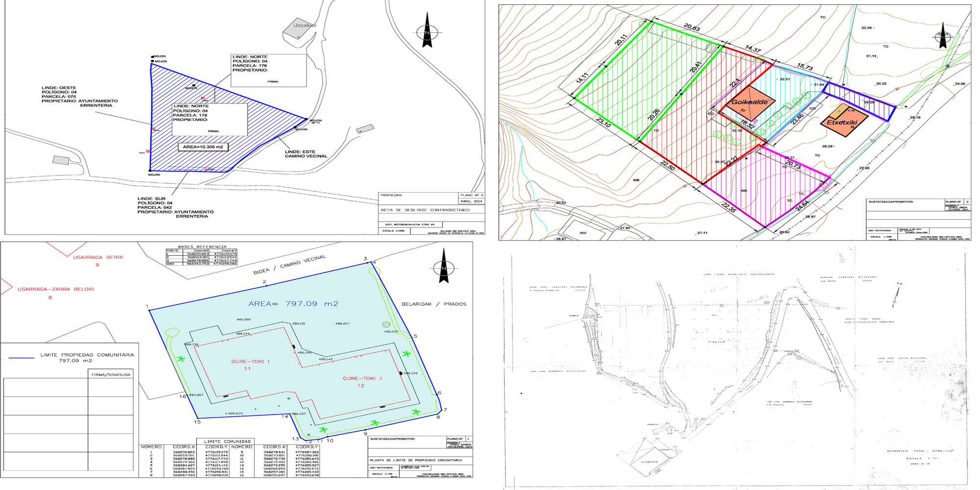 Parcelarios, Catastro